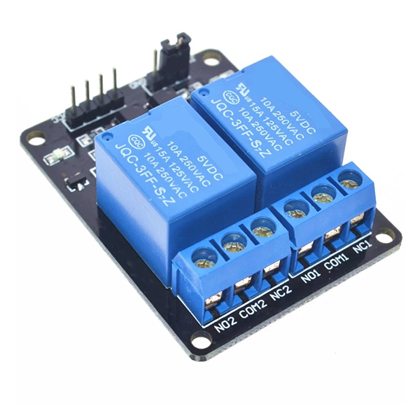 5V 2 Channel Relay Module with Optocoupler - Knowledge Electronics