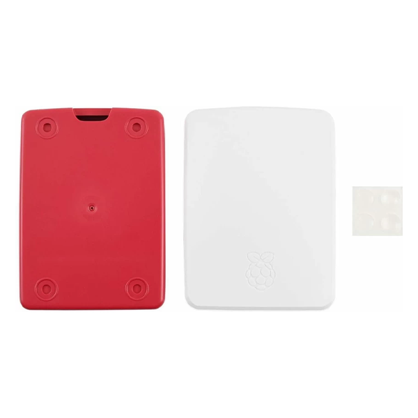 Official Raspberry Pi 4 Case-Red-White - Knowledge Electronics