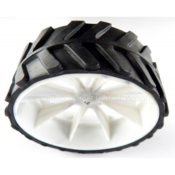 Robot Wheel 10 X 4 CM for Gear Motor - Knowledge Electronics