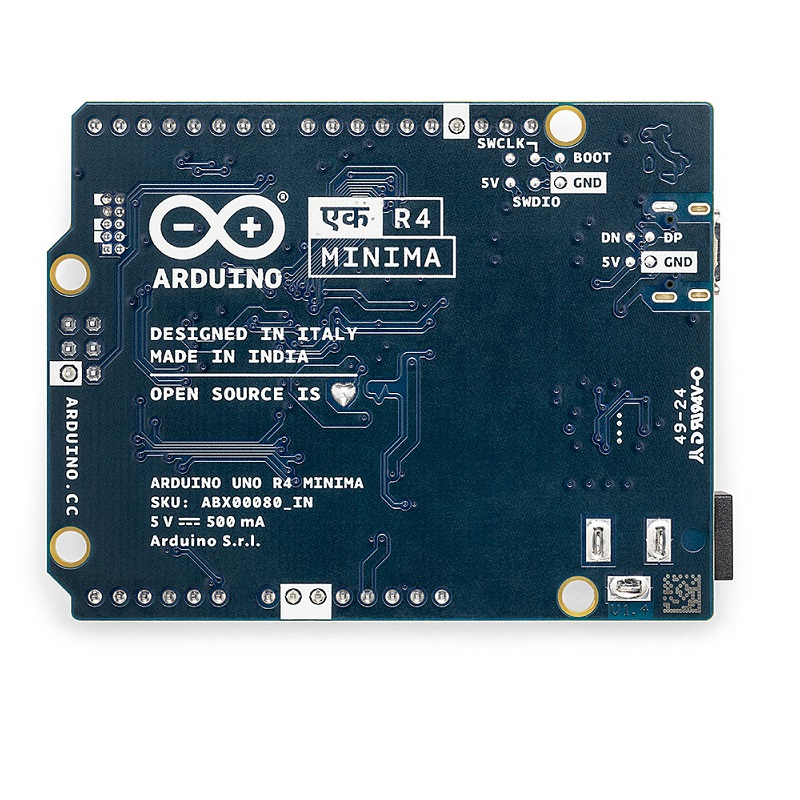 Original Arduino UNO EK (एक) R4 Minima – Made in India - Knowledge ...