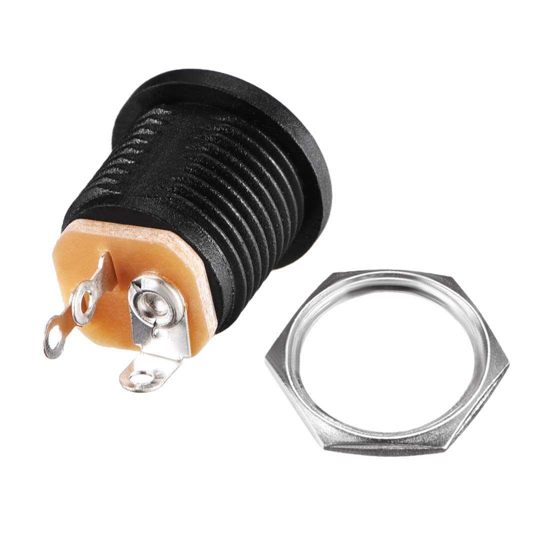 DC Power Jack Barrel Connector Female Panel Mount - Knowledge Electronics