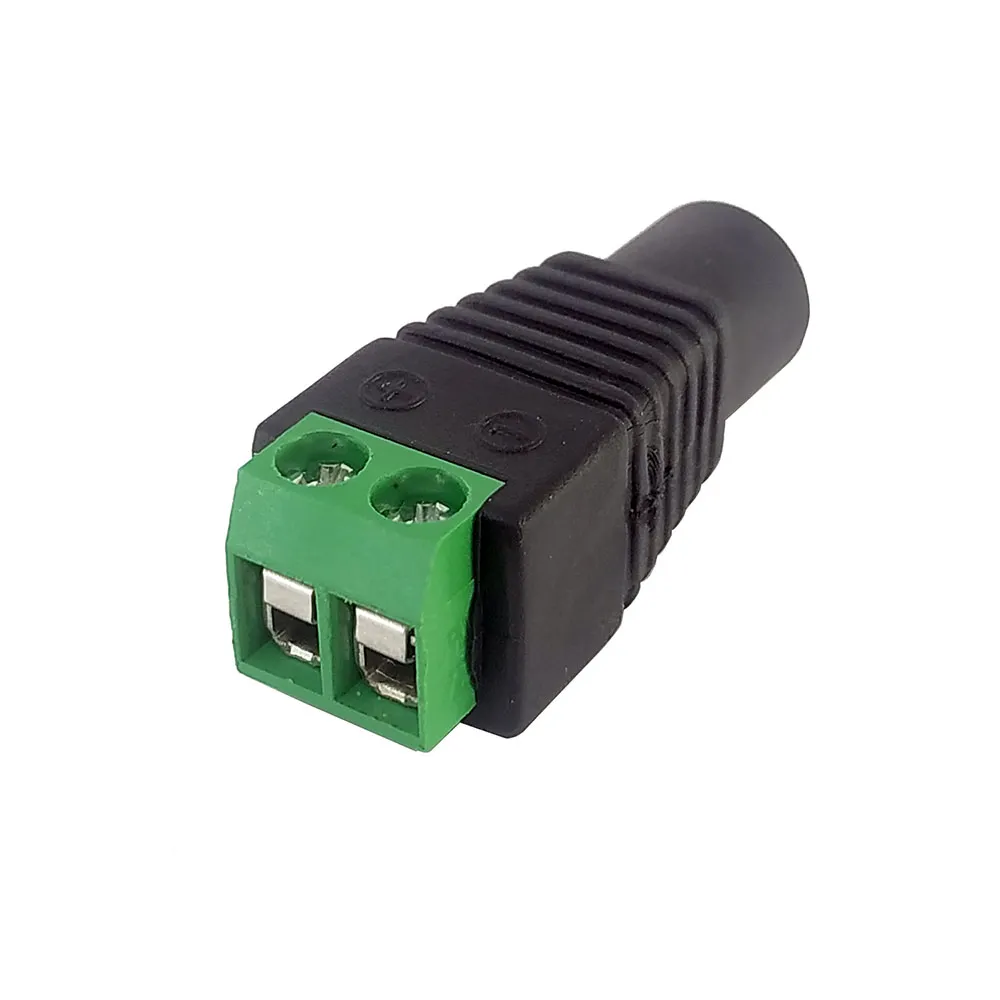 DC Power Jack Female Connector with 2 pin Screw Terminal - Knowledge ...